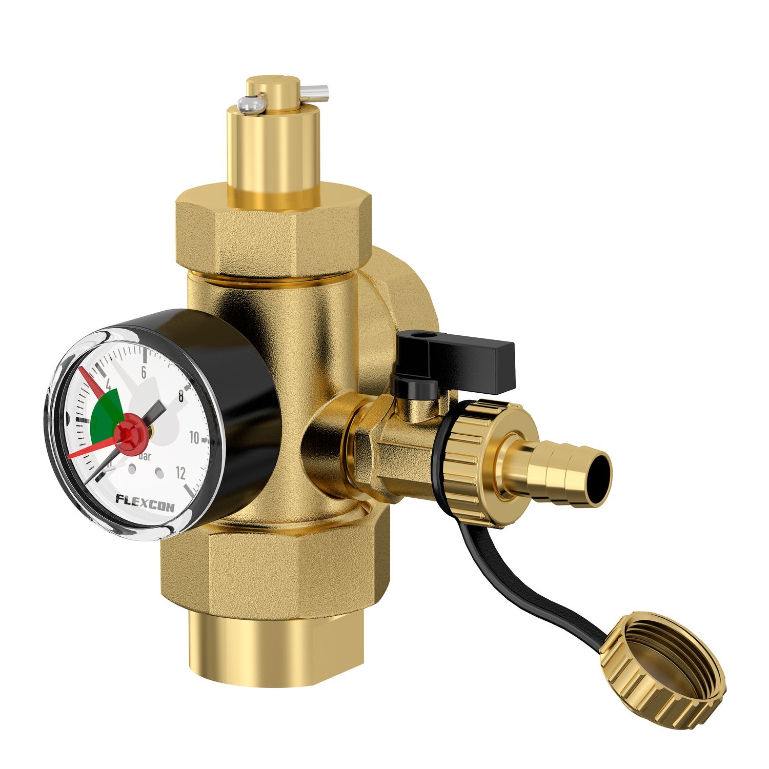 Paisunta-astian huoltoventtiili Flamco FlexControl 1" | Taloon.com