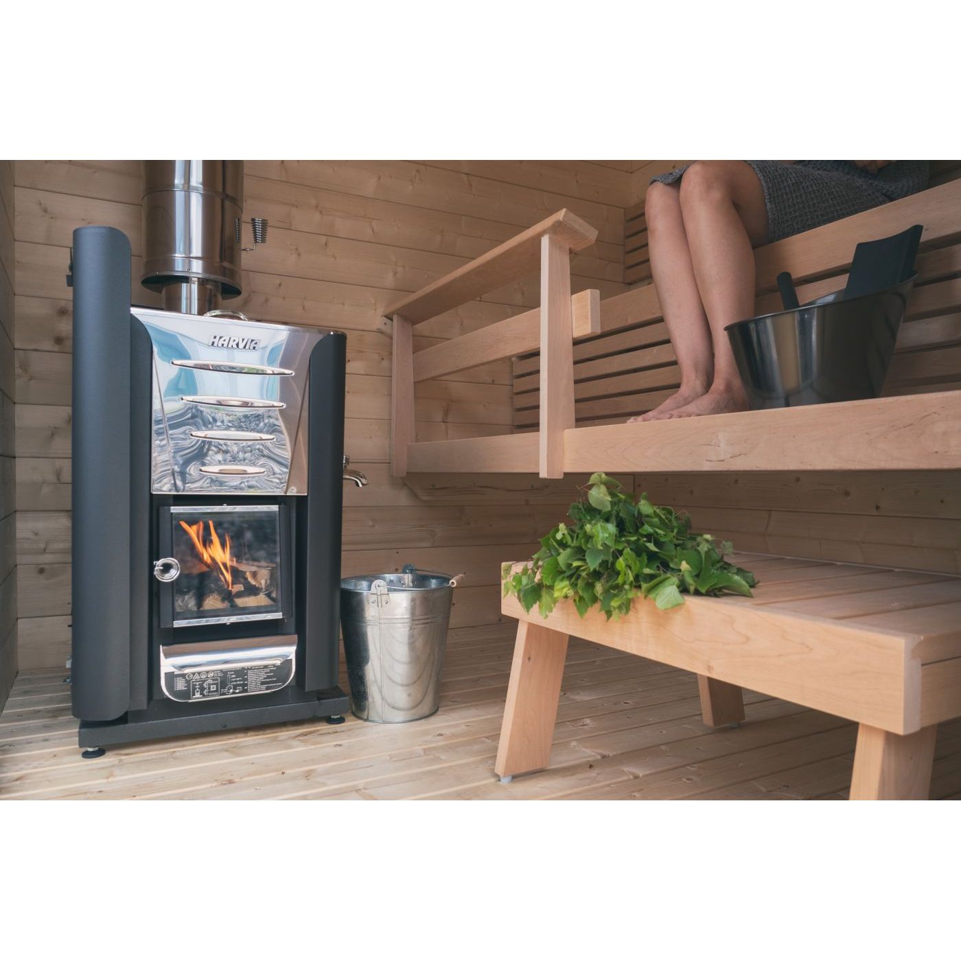 Puukiuas Harvia 20 Pro ES 8-20 m³ vesisäiliöllä - Taloon.com