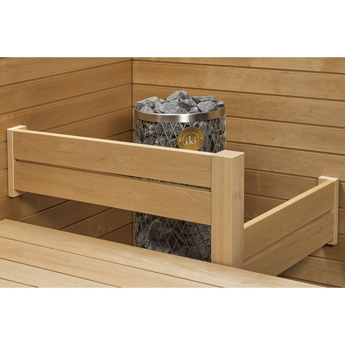 Kiukaan suojakaide/jalkatuki Sun Sauna Relax L-malli - Taloon.com