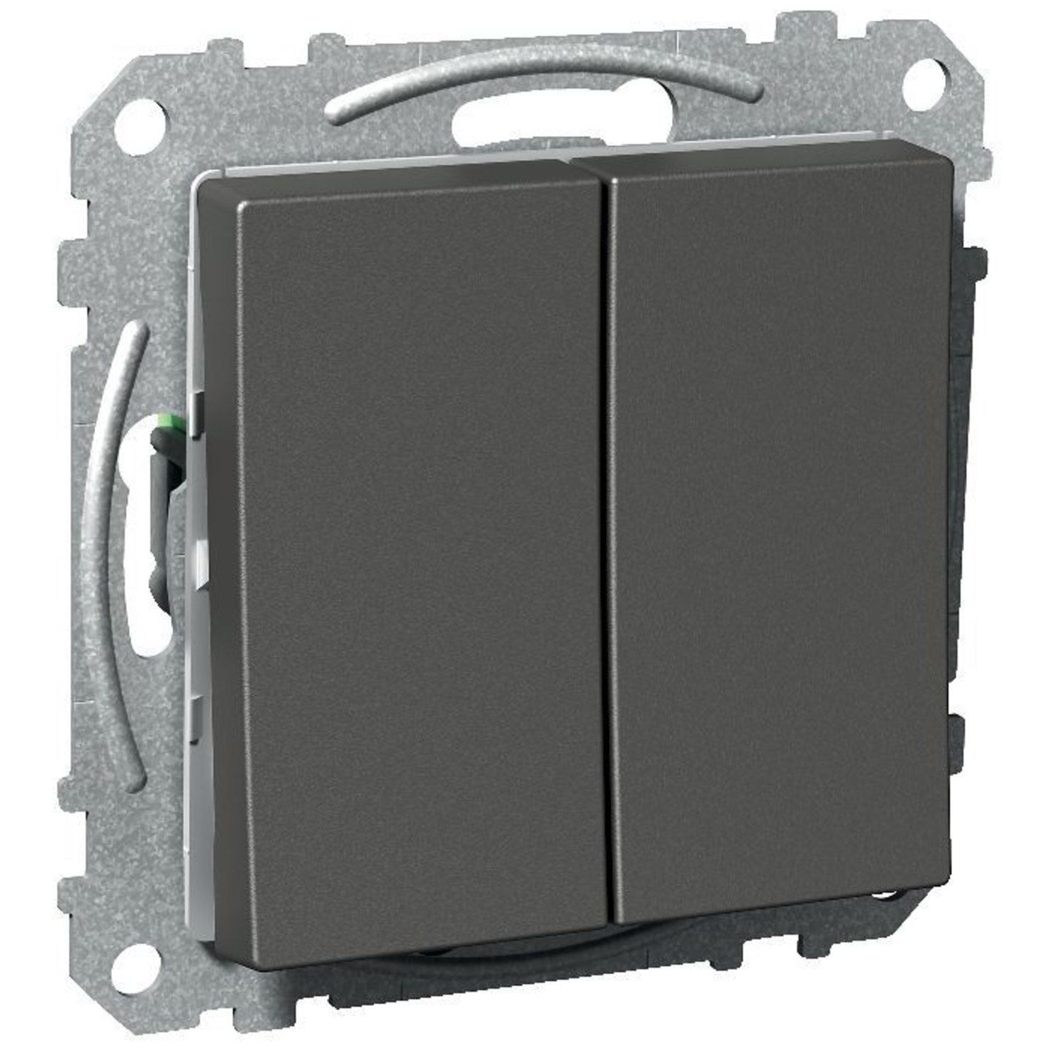 Kytkin 6+6 0X UKJ antrasiitti Exxact | Taloon.com