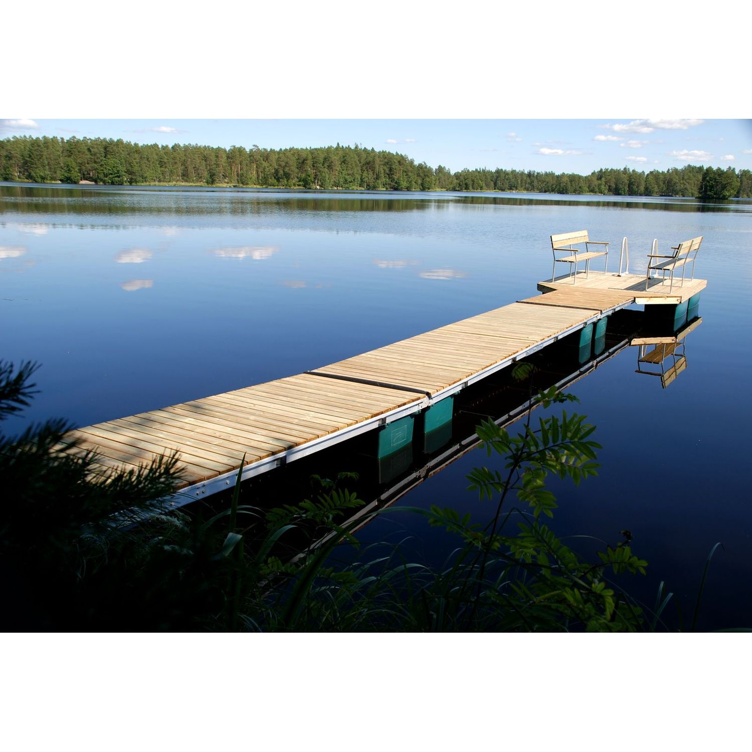 Laituri Luoman Lumme LCX-2-8-8, 2.3x16.2m + ponttonit | Taloon.com