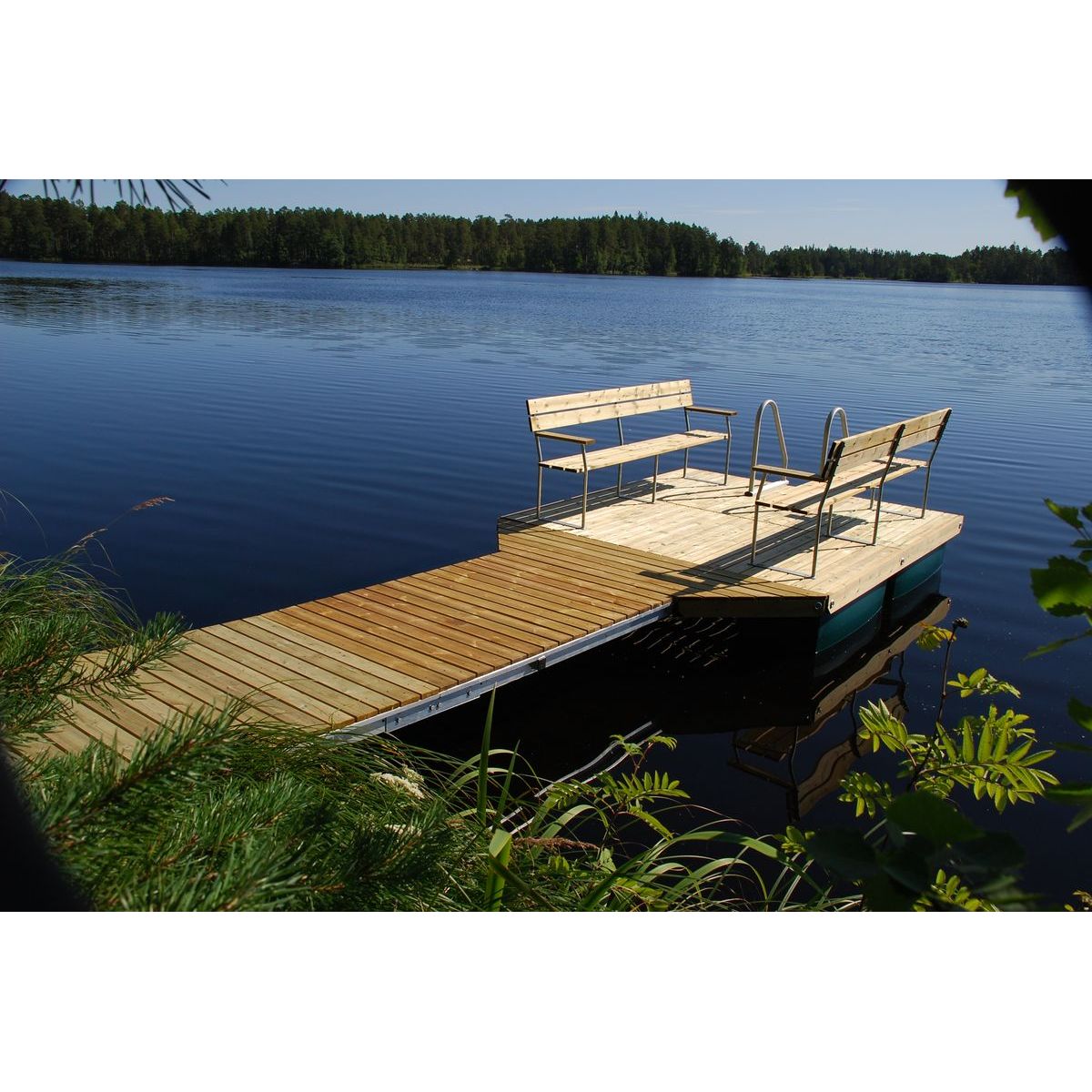 Laituri Luoman Lumme LC-4-4, 2.3x7m + ponttonit | Taloon.com