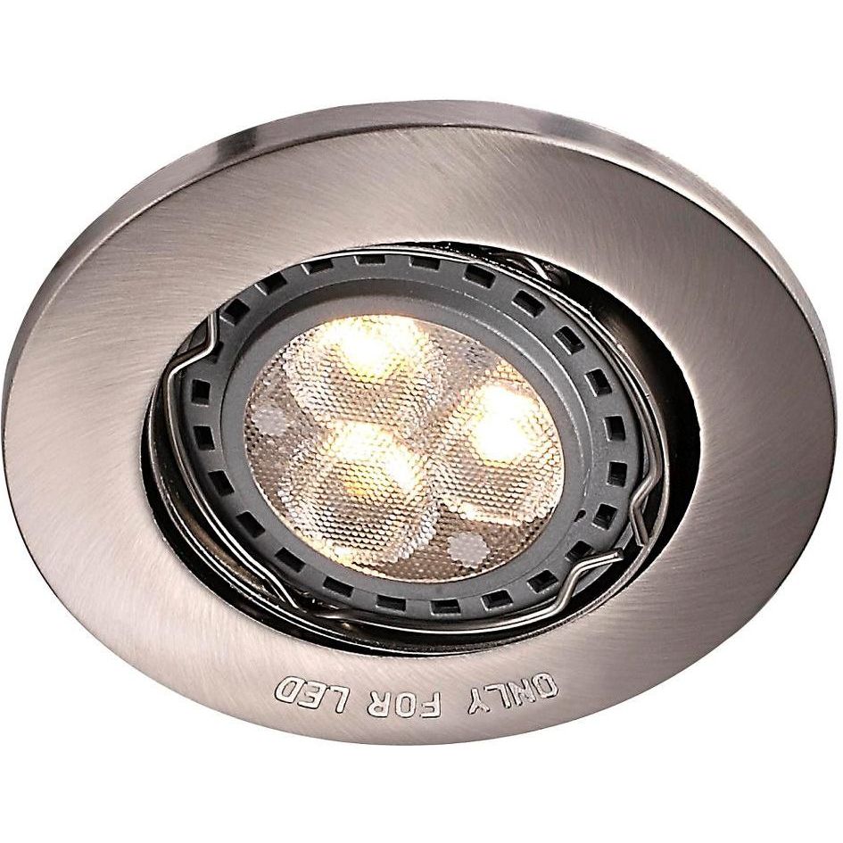 LED-alasvalo Nordlux Mixit ø 8,5 cm GU10 harjattu teräs | Taloon.com