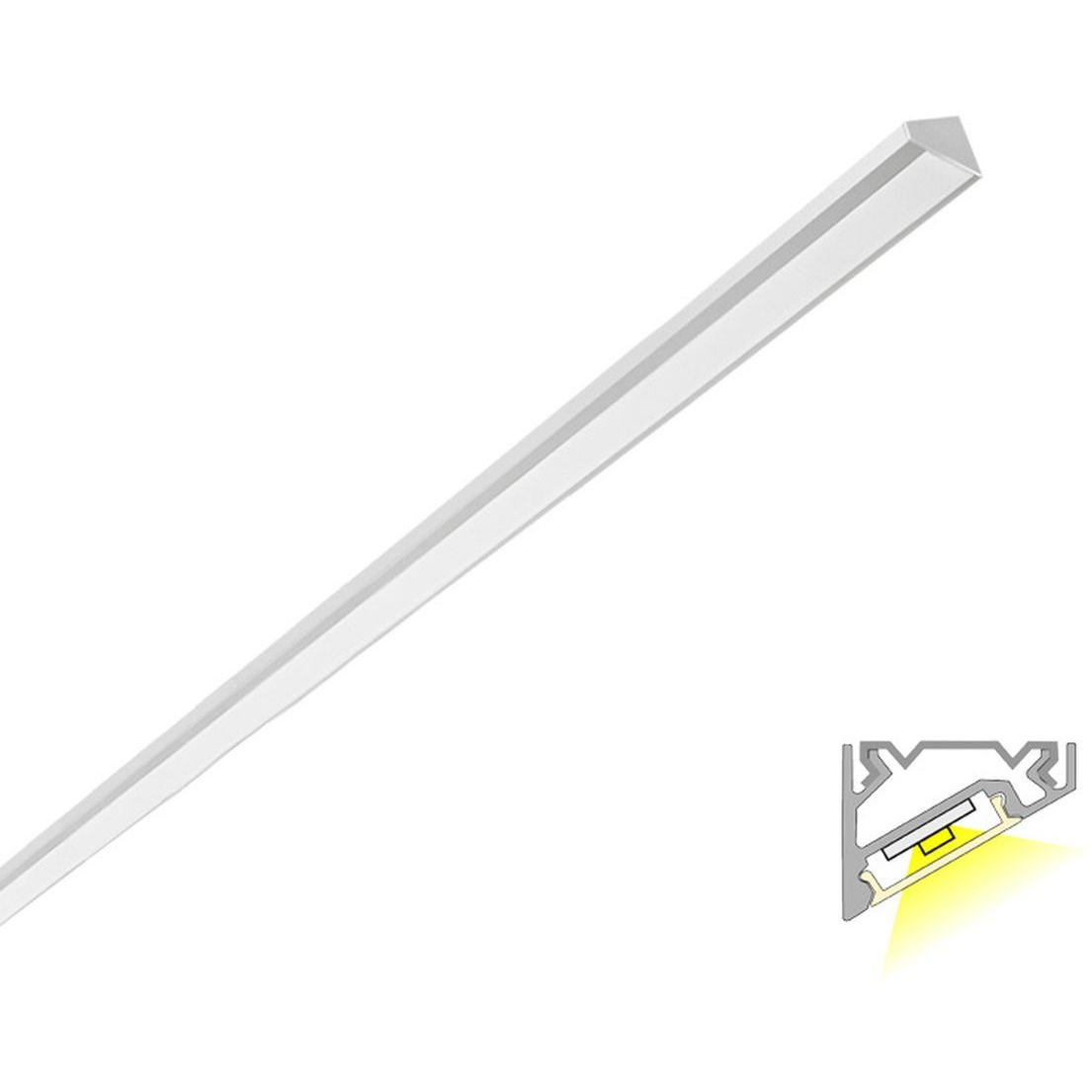 LED-profiili Limente LED-LUXOR 20 LUX 3000K 28W alumiini 2m | Taloon.com