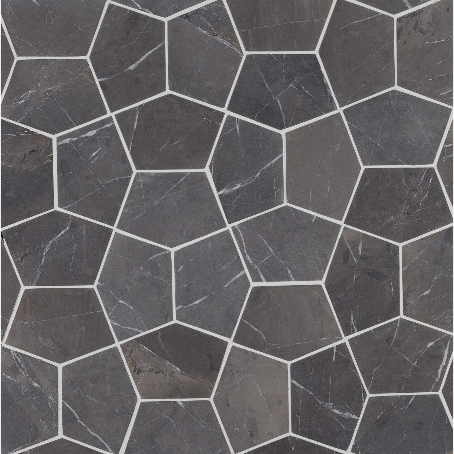 Luonnonkivilaatta Qualitystone Pentagon Grey, 150x100mm | Taloon.com