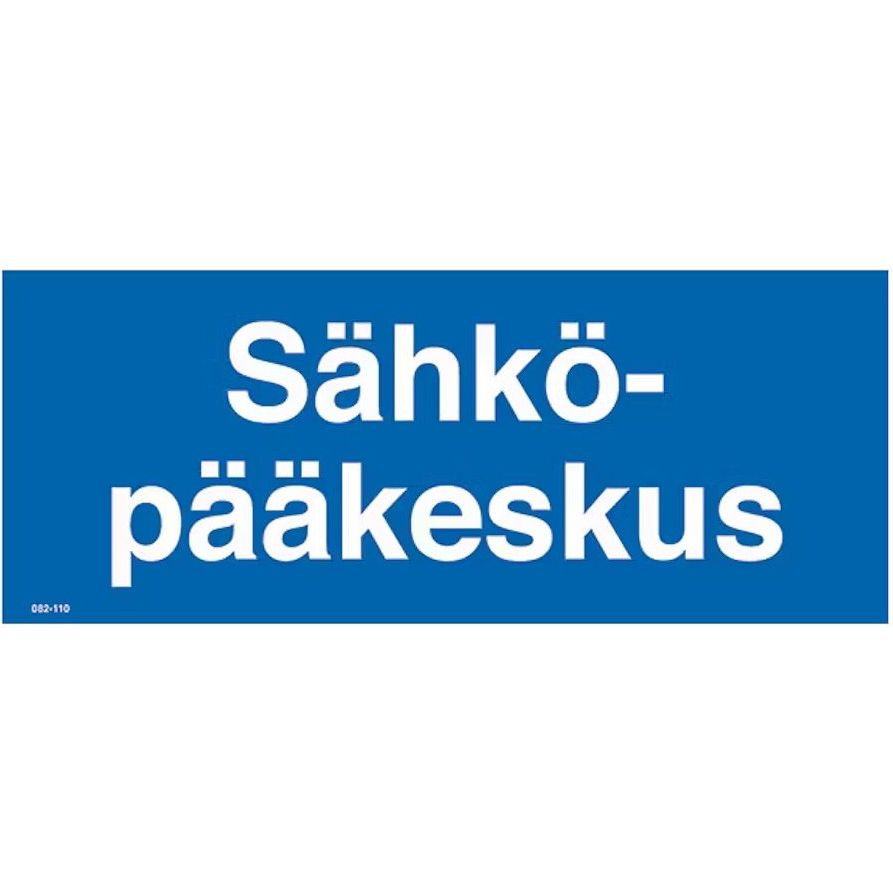 Merkintätarra "Sähköpääkeskus", 10x4cm | Taloon.com