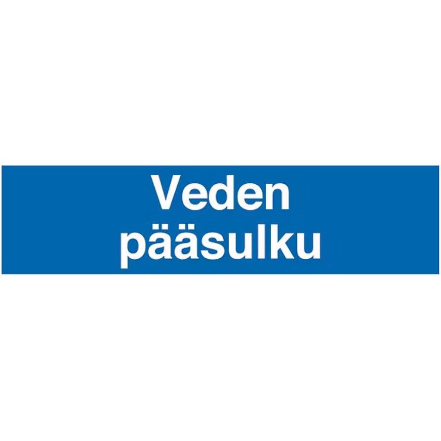 Merkintätarra "Veden pääsulku", 40x10cm | Taloon.com