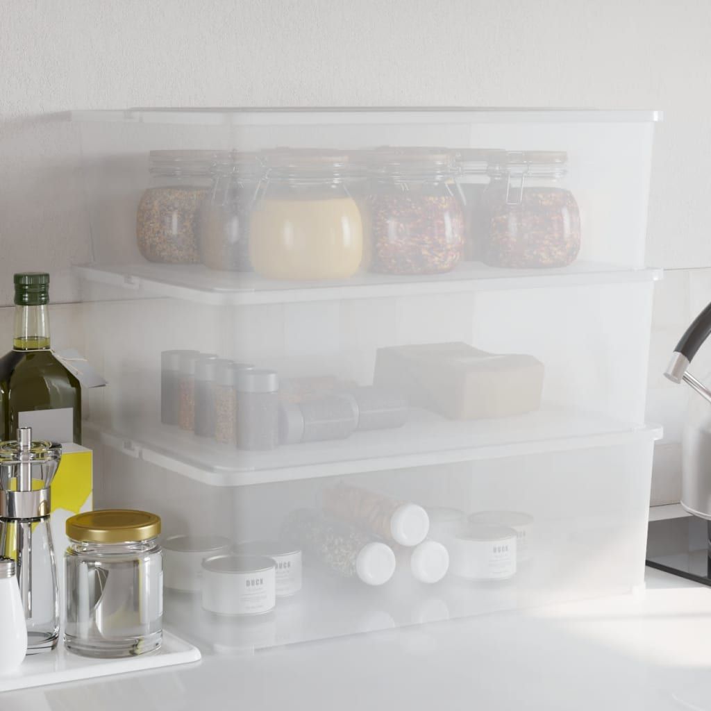 Muoviset säilytyslaatikot 3 kpl 25 l pinottava | Taloon.com