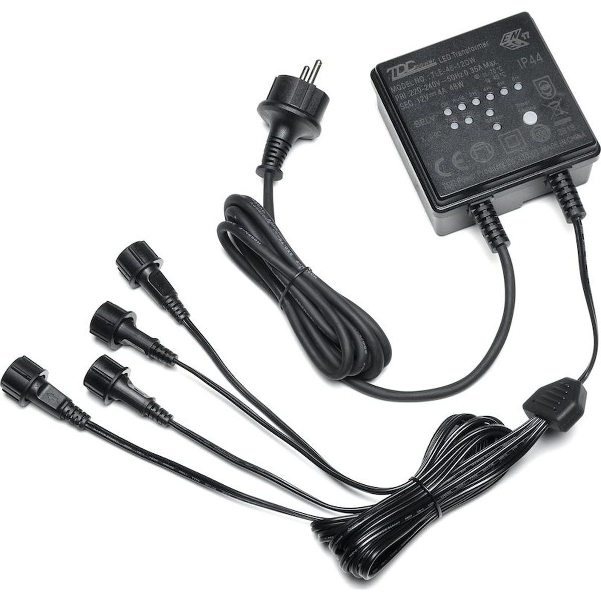 Muuntaja Konstsmide 12V LED 48W ajastin ja hämäräkytkin | Taloon.com