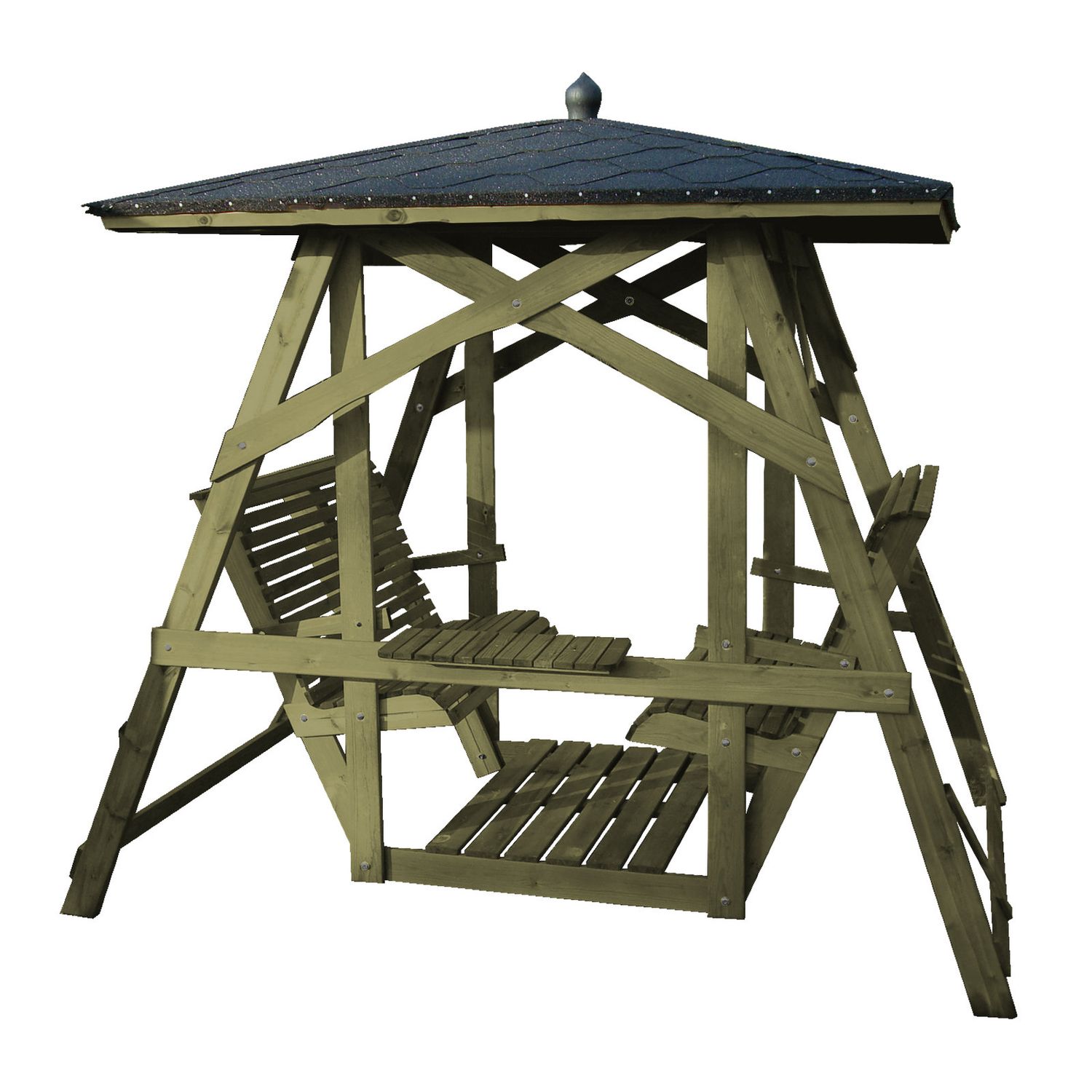 Pihakeinu Timo N133 vastakkainistuttava vihreä | Taloon.com