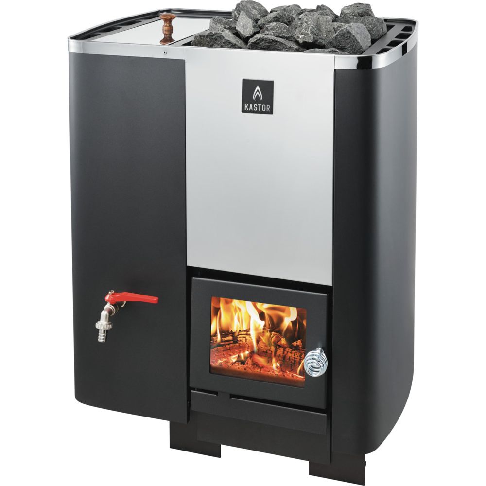 Puukiuas Kastor Karhu 40 VV 30-40 m³ vesisäiliö vasemmalla | Taloon.com