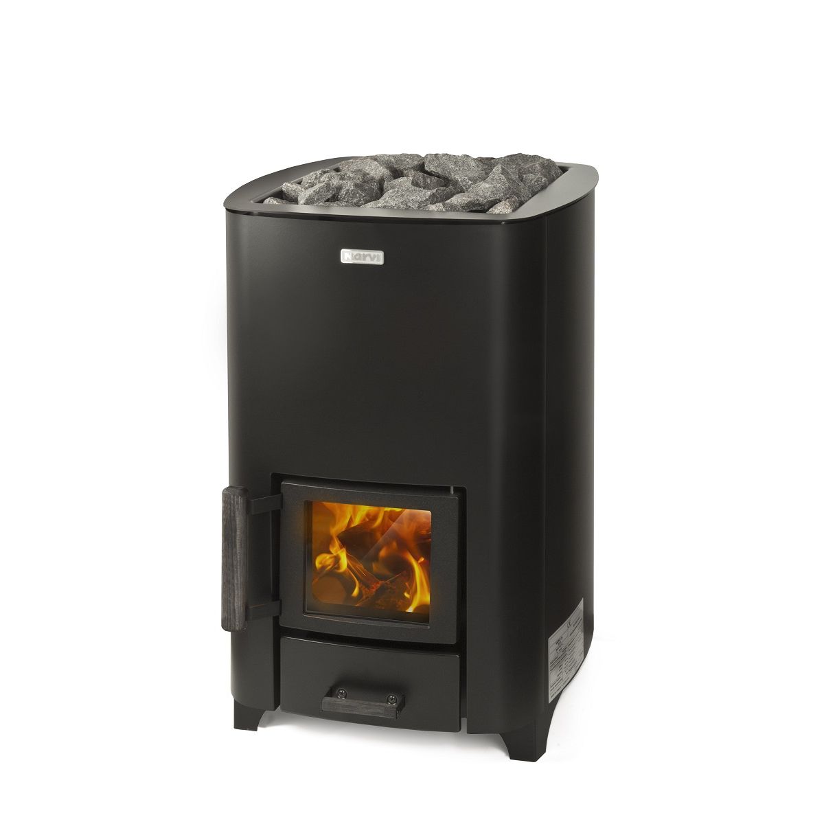 Puukiuas Narvi NC16 6-16 m³ musta - Taloon.com