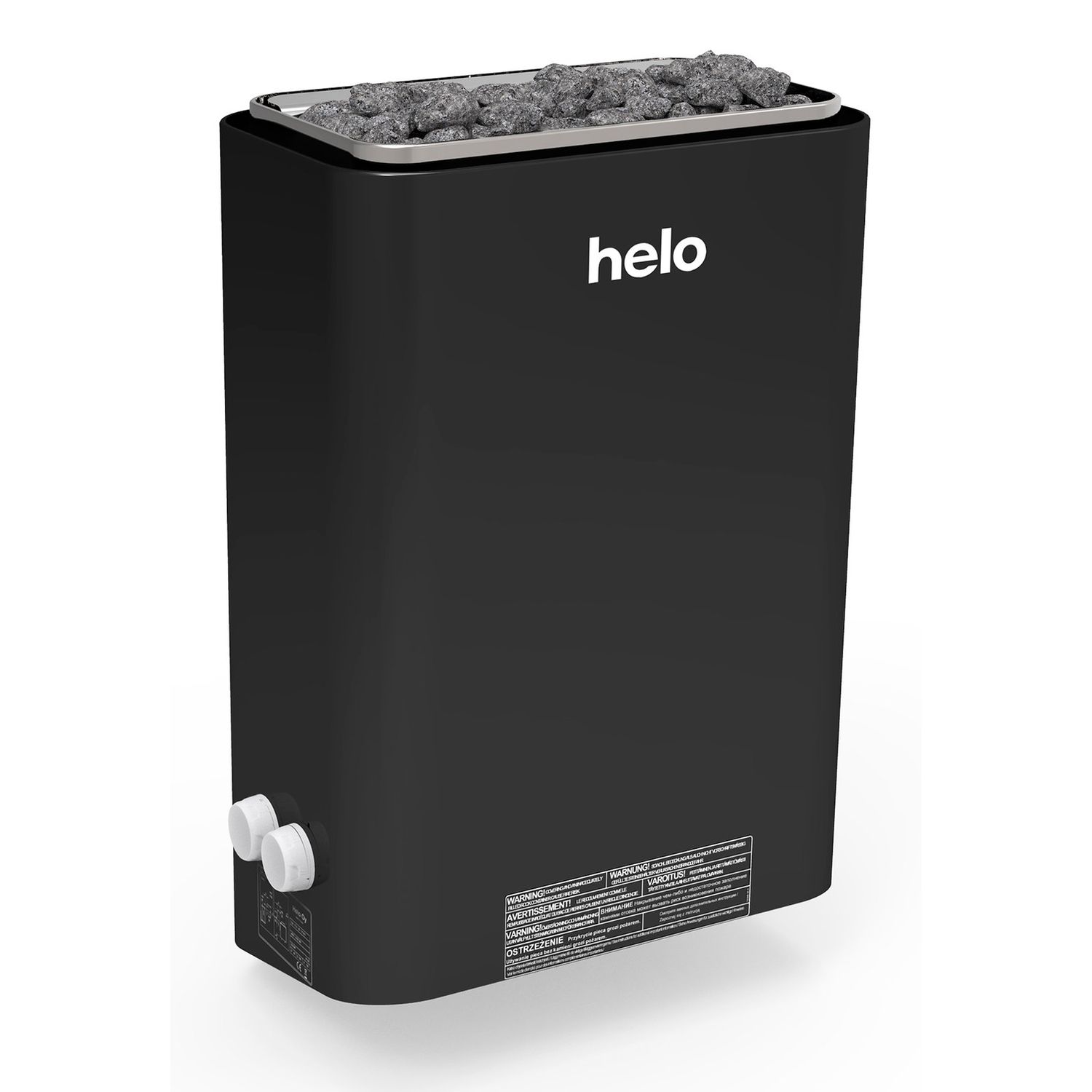 Sähkökiuas Helo Vienna 45 STS 4,5 kW 3-6 m³ kiinteä ohjaus musta ...