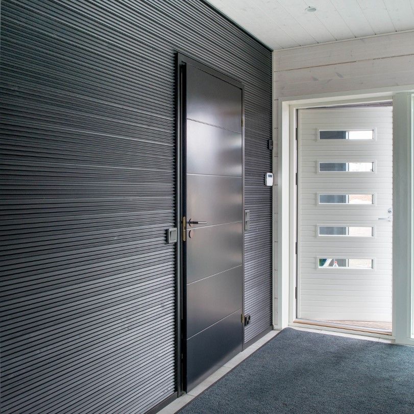 Sisustuspaneeli Siparila Vire 15x90x3600mm musta | Taloon.com