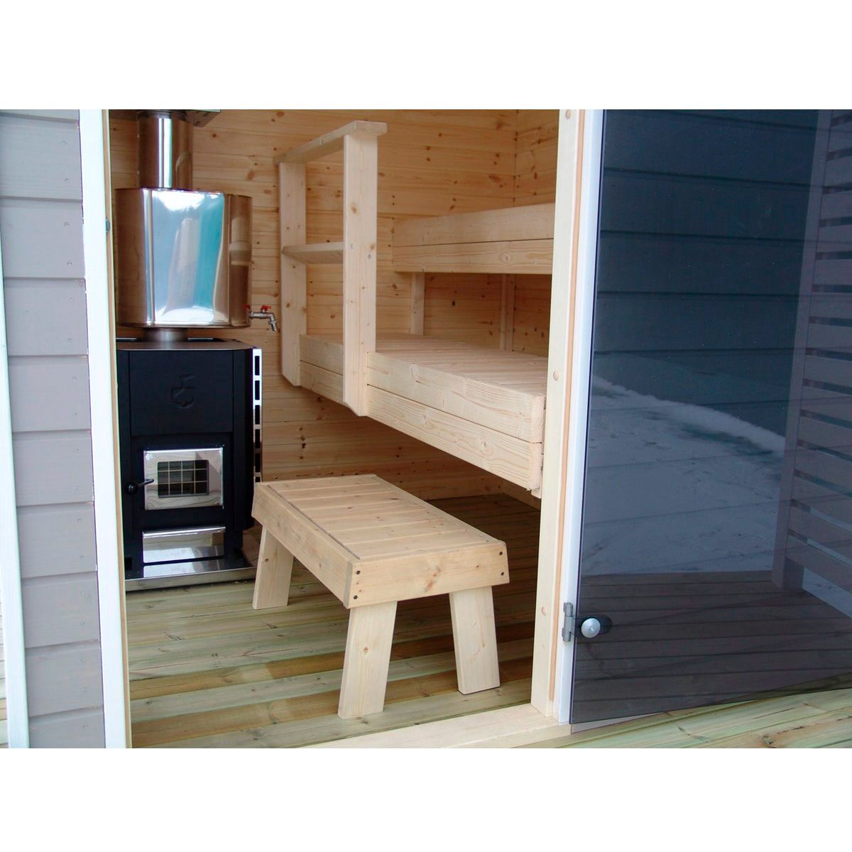 Pihasauna Suomi 100 sauna Tammiston puu - Saunamökit - Taloon.com