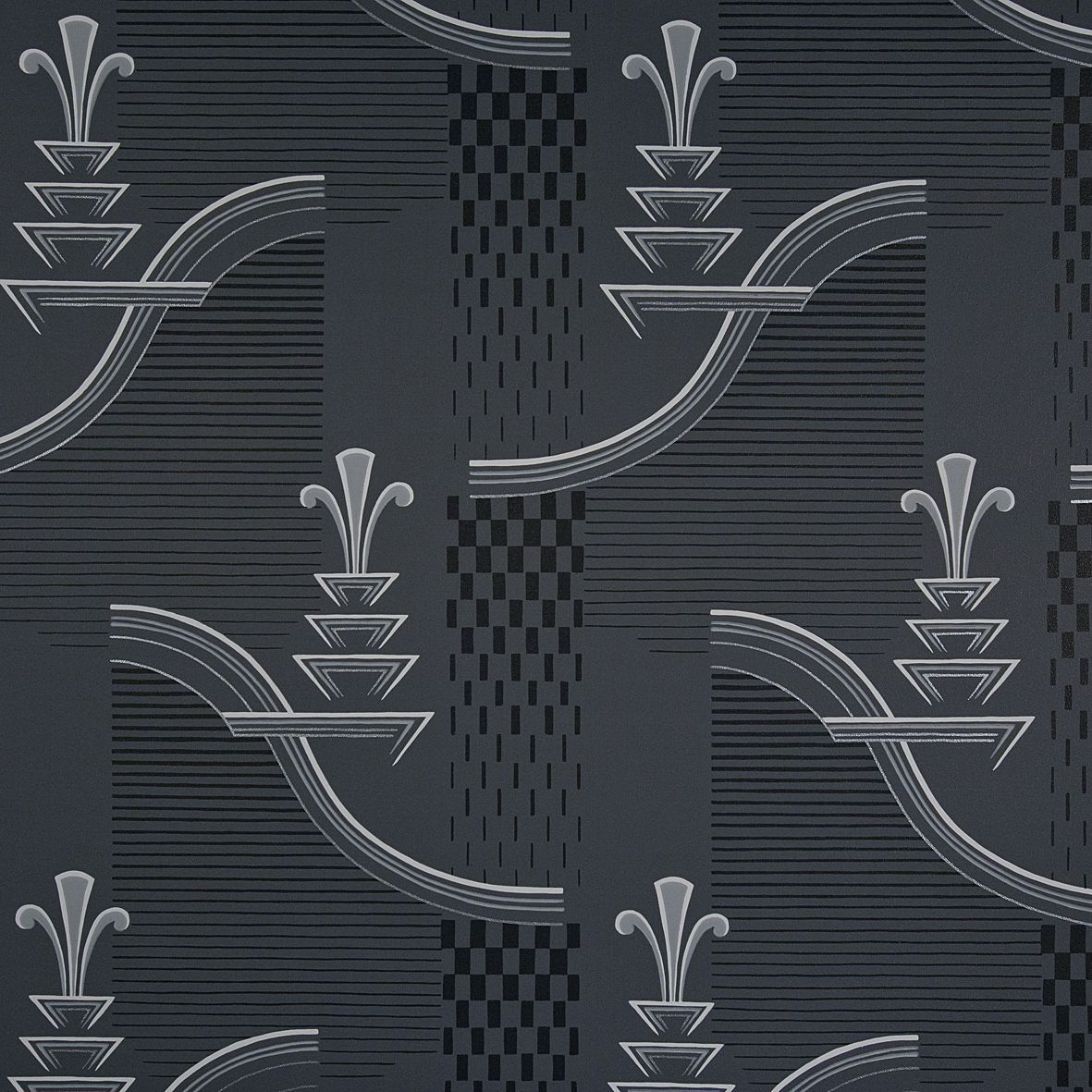 Tapetti Sandudd Arkiv 5131-2 0,53x11,2m musta non-woven | Taloon.com