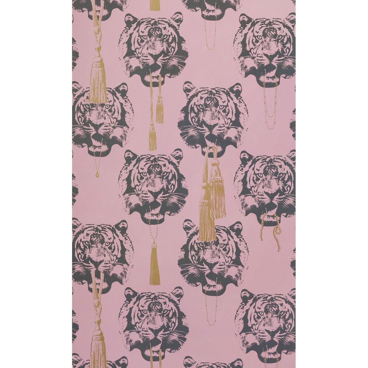 Tapetti Studio Lisa Bengtsson Coco tiger pinkki 0,53x10,05 m non-woven ...