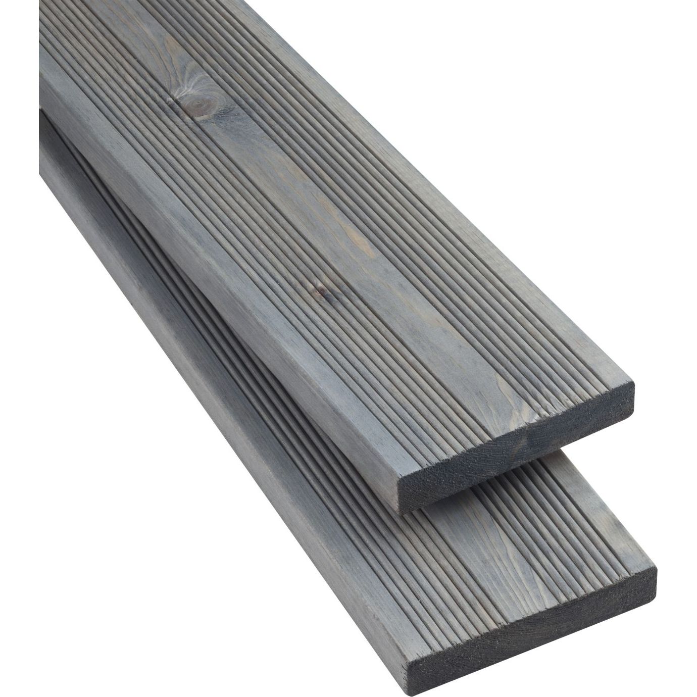 Terassilauta 28x145x2395mm, öljytty kestopuu, AB, harmaa | Taloon.com