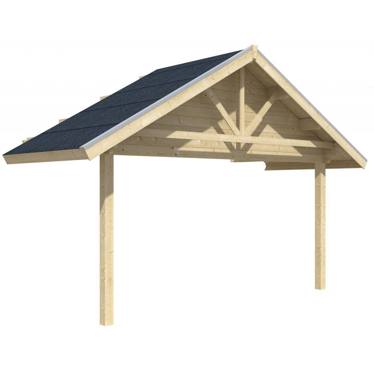 Terassin katos Skan Holz Toronto kesämökeille 12,1 m² | Taloon.com