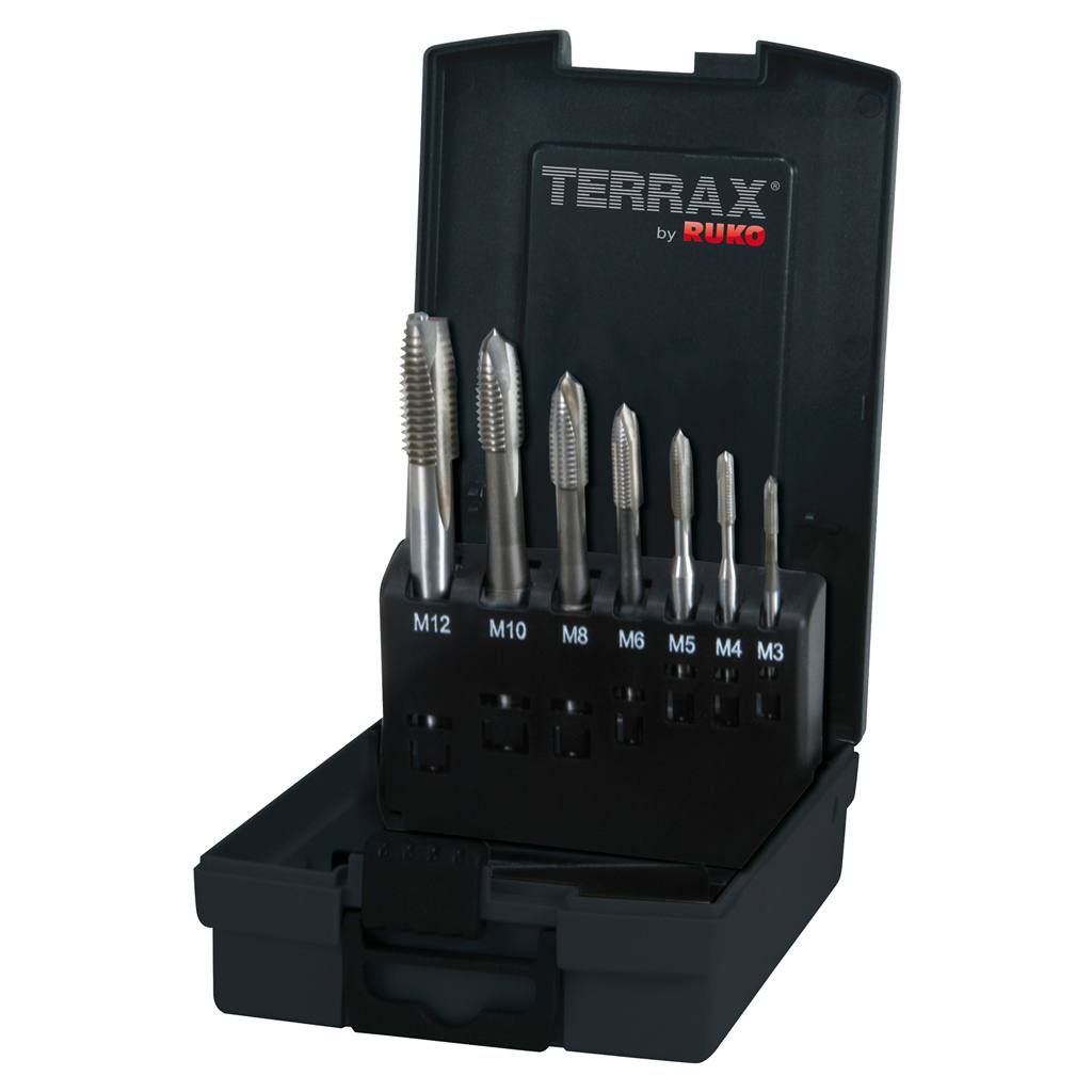 Konekierretappisarja Terrax M3-M12 HSS LR 7-os. | Taloon.com
