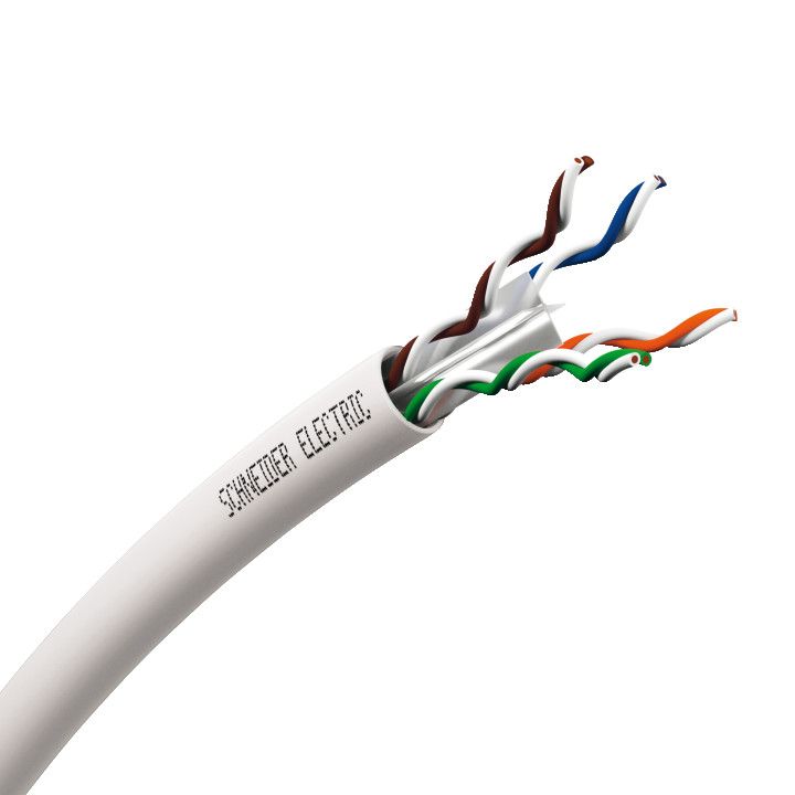 Tietoverkkokaapeli Schneider Electric Actassi CAT6 U/UTP 4P 100m ...