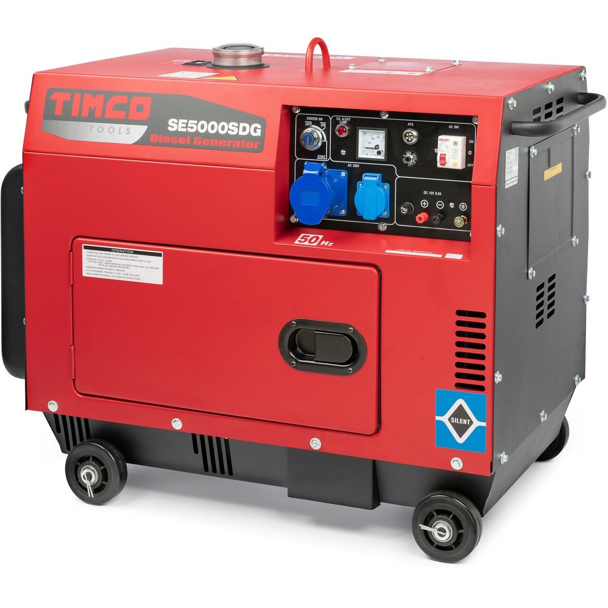 Diesel-generaattori Timco SE5000SDG Silent 2x230V 1x12V | Taloon.com