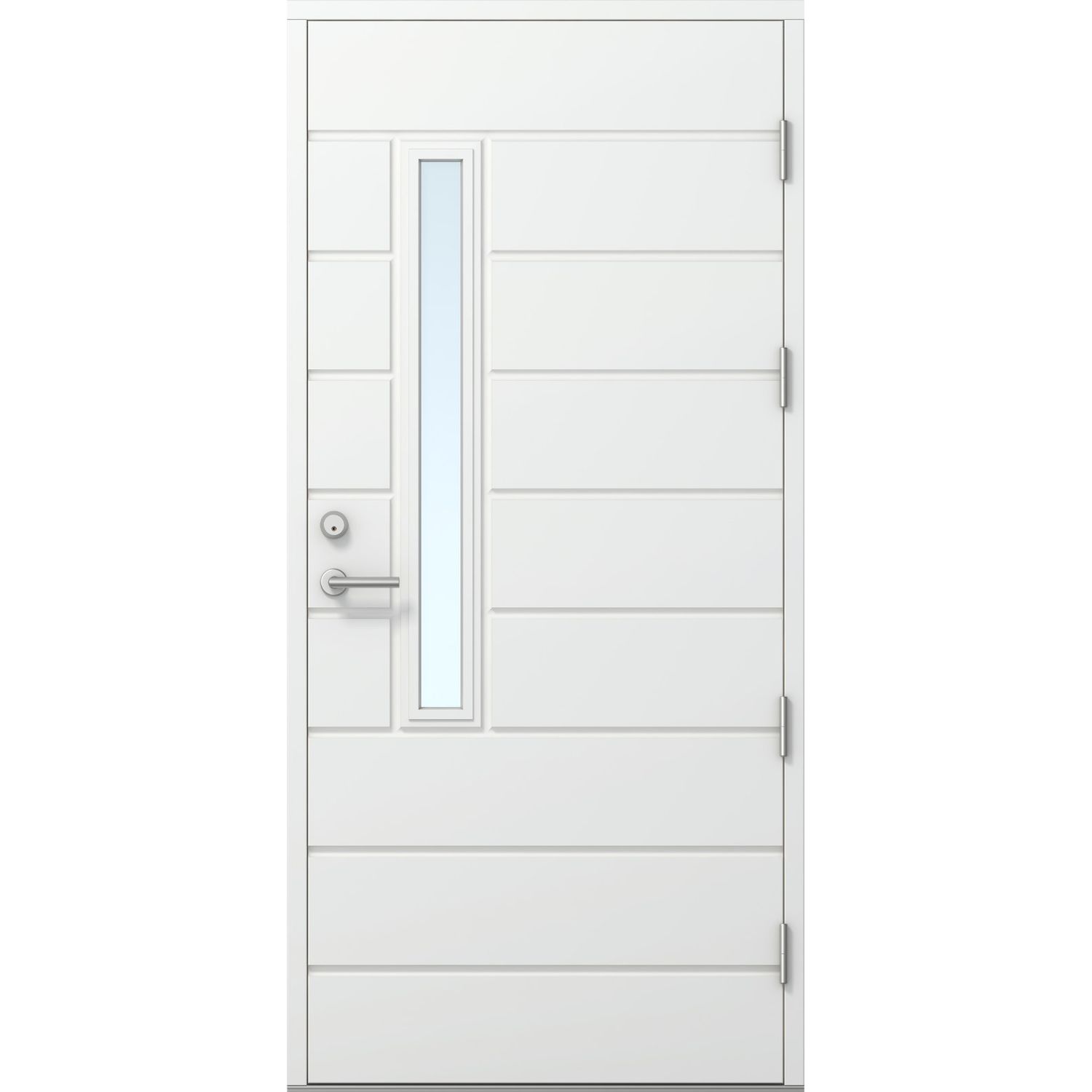 Ulko-ovi Kaskipuu FE811 thermo 10x21 karmi 115 mm valkoinen | Taloon.com