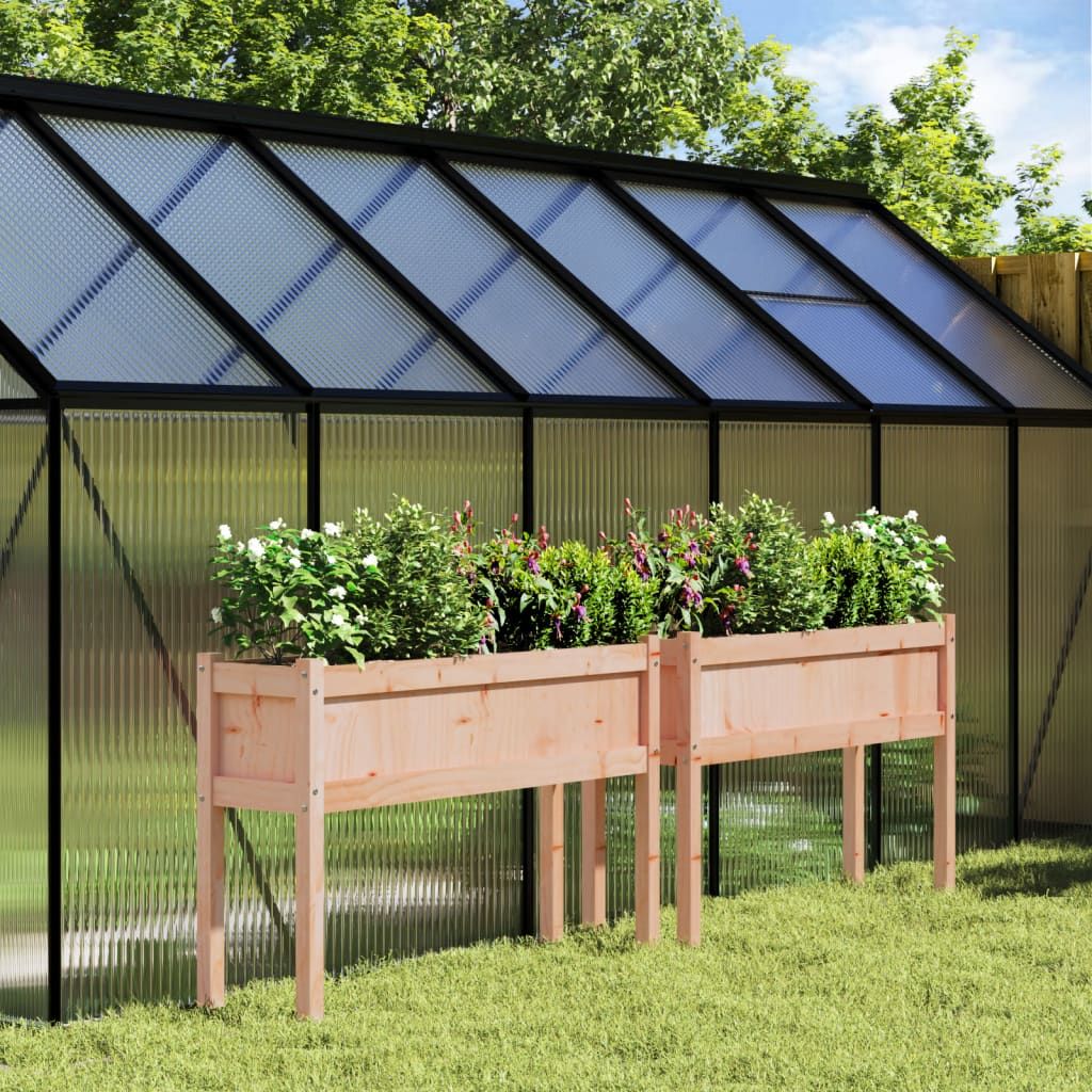 Ulkokukkalaatikot 2 kpl jaloilla, douglaskuusta | Taloon.com