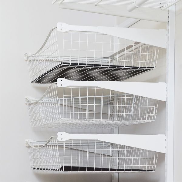 Ulosvedettävä lankakori Norscan Roller Wall System M60 150 mm valkoinen ...