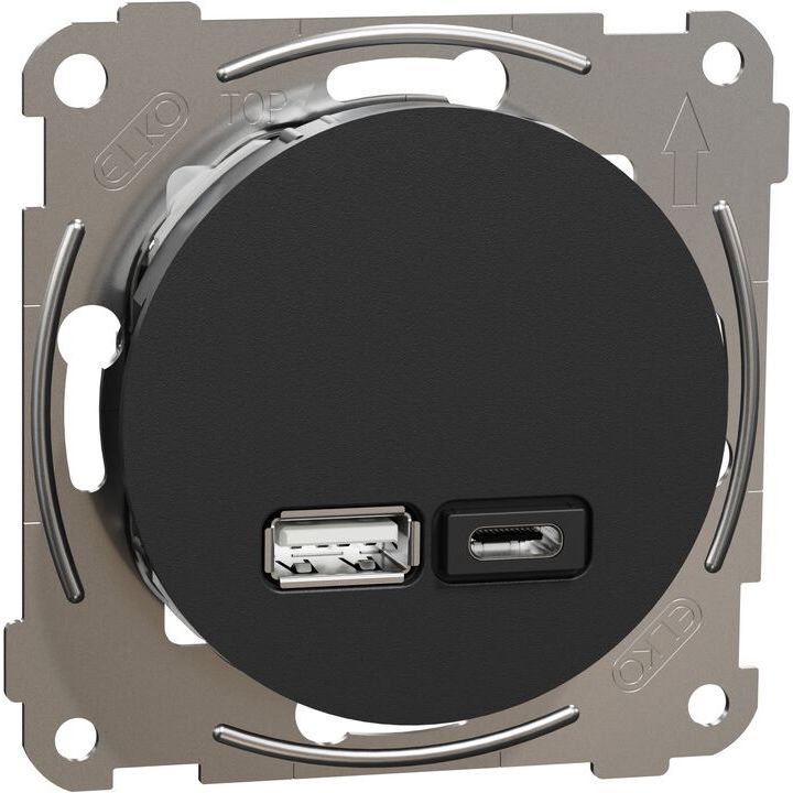 USB-latauspistorasia Schneider Electric ELKO One, 1xUSB-A + 1xUSB-C, PR ...