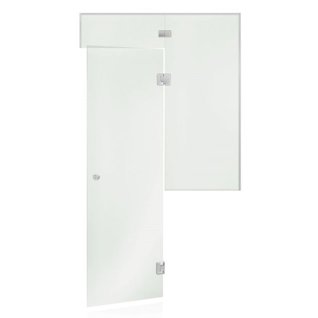 Saunan lasiseinä Andres Glass, ovi, lisäpala, ikkuna, saranat keskellä ...