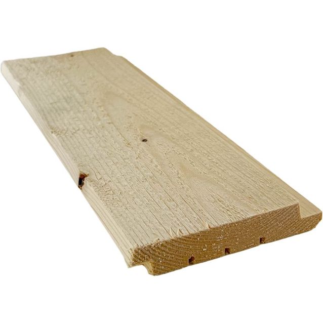 Ulkoverhouspaneeli Cent Raita 23x120x4200mm, kuusi, pohjamaalattu ...