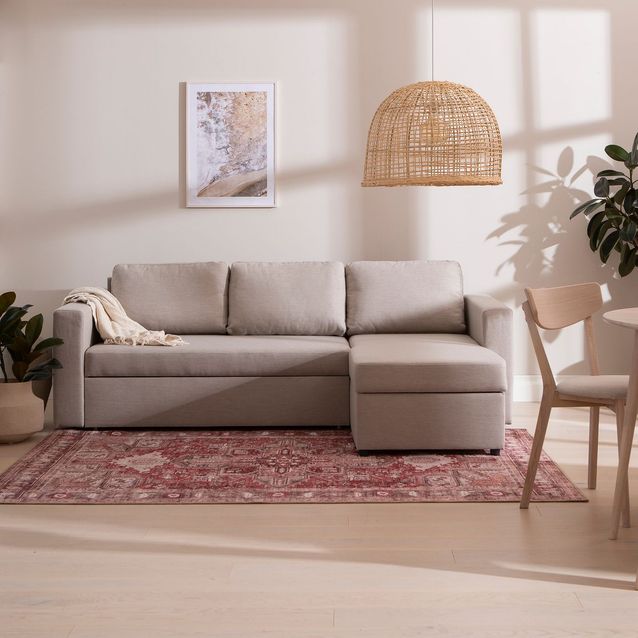 Divaanivuodesohva Huoku Pihla, 3-istuttava, avattavalla vuodevaatelaatikolla | Taloon.com