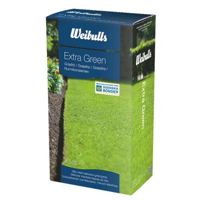 Nurmikonsiemenet Weibulls Extragreen 1kg | Taloon.com
