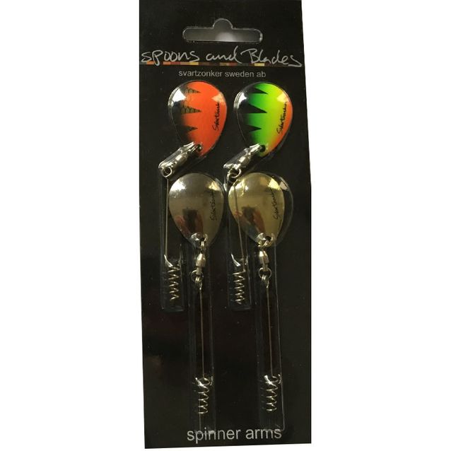 Spinner Abu Garcia Rig Svartzonker 4kpl Silver Gold Fire Tiger Red ...
