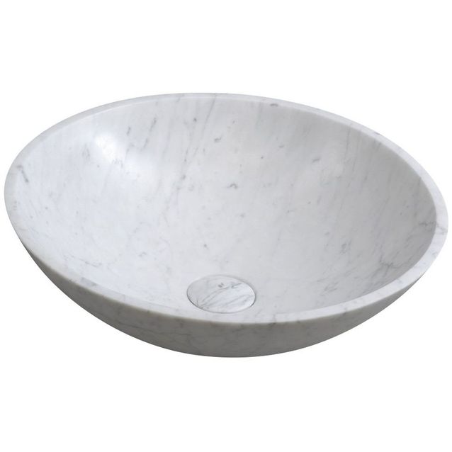 Malja-allas Interia Blok Stone 42x14 cm, valkoinen | Taloon.com