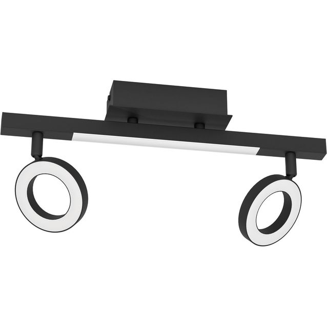 LED-Spottivalaisin Eglo Cardillio 2 2-osainen 38,5x8,5x17,5cm musta ...