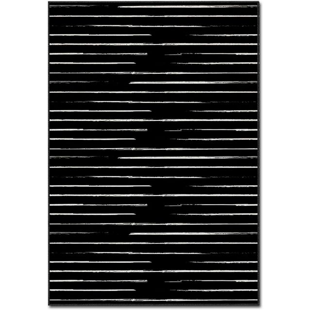 Matto Linento Graf 100x140cm mustavalkoinen | Taloon.com