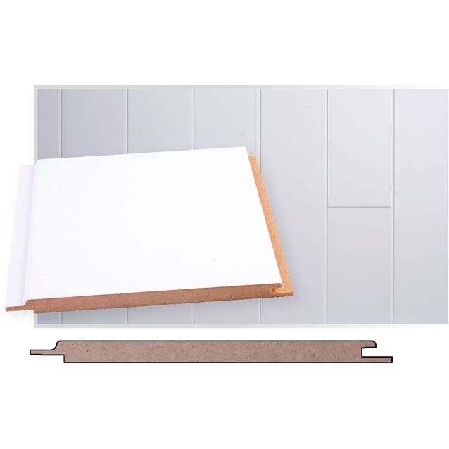 Kattopaneeli Maler STP-5 10x160x2070mm, mdf, ympäripontattu, lumi ...