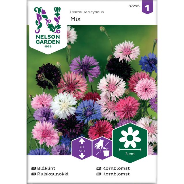 Ruiskaunokki Nelson Garden, väriseos, siemenet | Taloon.com