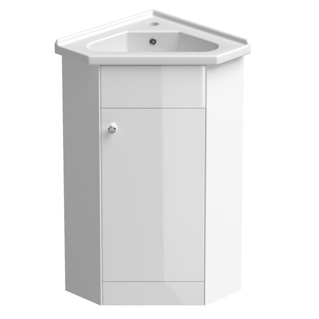 Allaskaappi ja kulma-allas Interia, 420x420x825mm, eri värejä | Taloon.com