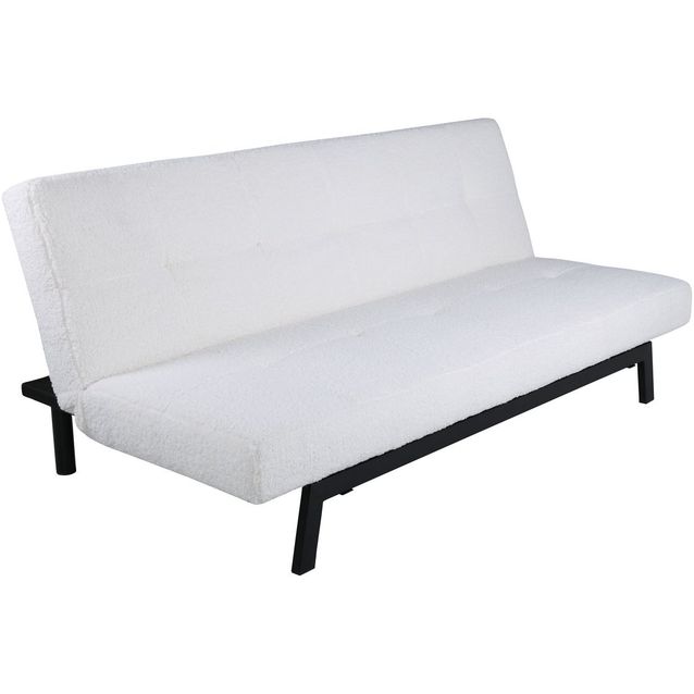 Vuodesohva Venture Home Bodil, 2-3-istuttava, valkoinen teddy | Taloon.com