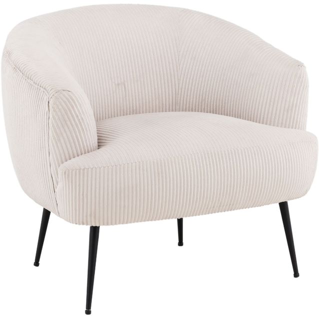 Nojatuoli Venture Home Derry, vakosametti, luonnonvalkoinen | Taloon.com