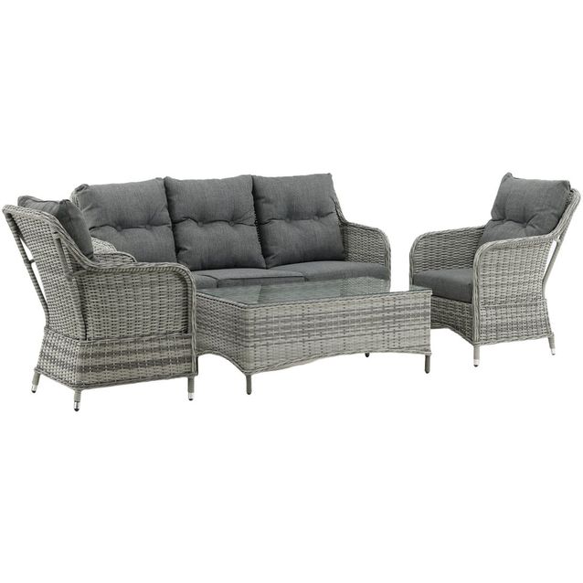 Sohvaryhmä Venture Home Vikelund, 3-istuttava sohva + 2 nojatuolia | Taloon.com