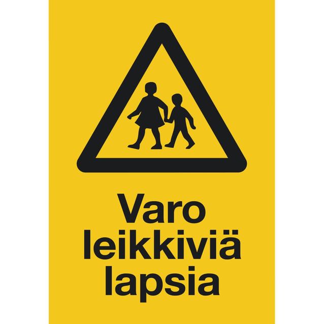 Merkintäkilpi "Leikkiviä lapsia", 20x30cm | Taloon.com