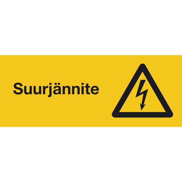 Merkintäkilpi "Suurjännite", 30x10cm | Taloon.com