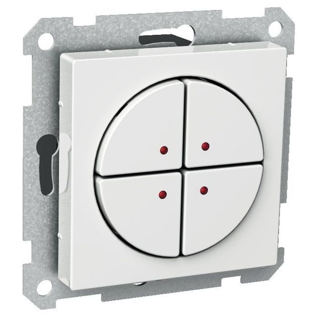 Pienjännitepainike Exxact, 4-osainen, 12-30V DC, 12-24V AC, LED ...