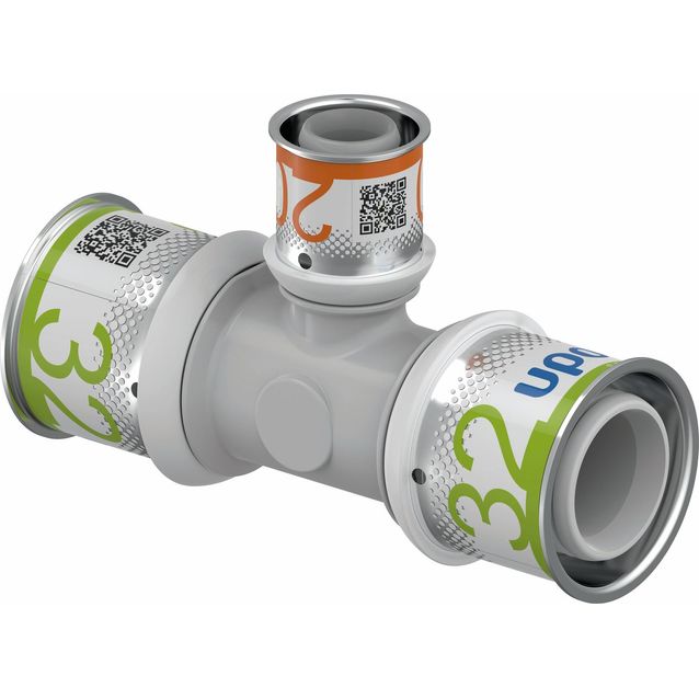 Puristus-T-haara Uponor S-Press Plus PPSU 32-20-32 mm | Taloon.com