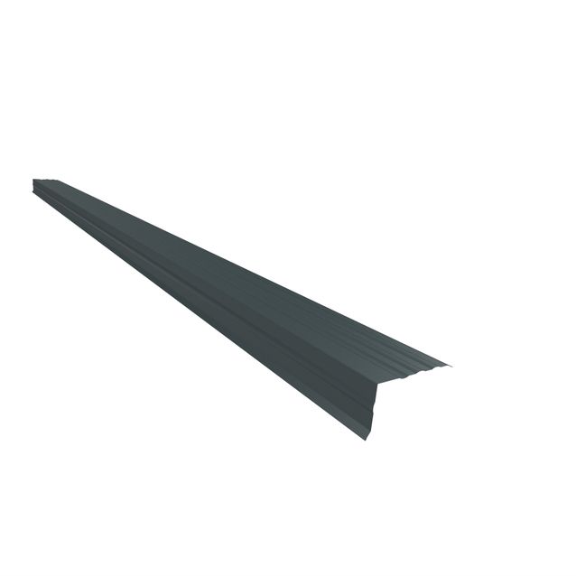 Päätylista Ruukki, muoto- ja poimukatteille, Rough matta, 3m, eri ...