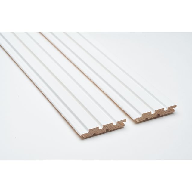 Sisustuspaneeli Siparila Puro 15x90x2700 mm valkoinen | Taloon.com